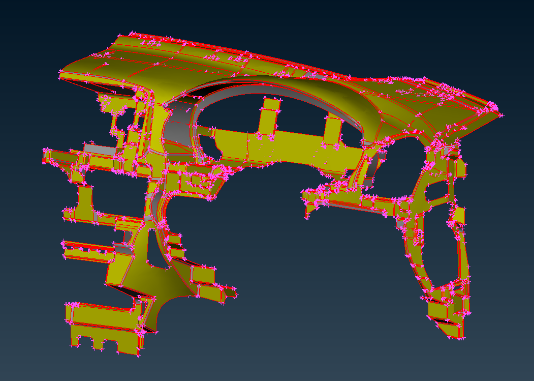 Midsurfacing | Meshing | IP substrate of car | ANSA Preprocessor | Structural Analysis : Skill-Lync